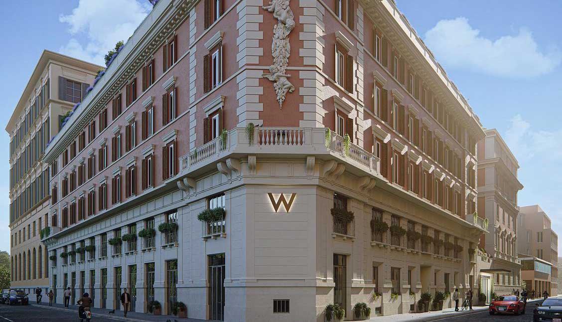 Nuestros acabados en el gran hotel W Rome - ICA Group